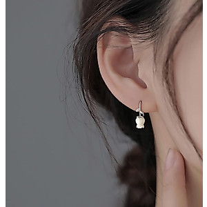 Reffeer Solid 925 Sterling Silver Flower Crawler Cuff Earrings Wraps for Women Flower Wrap Earrings Climber (A-Silver)