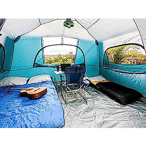 NTK Flash 8 Sleeps up to 8 Person 13.1 by 8.9 FT Outdoor Instant Cabin Family Camping Tent 100% Waterproof 2500mm