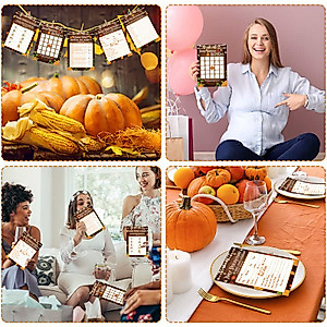 Baby Shower Game Set with 20 Pencils Rustic Wood Baby Bingo for Baby Shower Party Supplies The Price is Right Party Card for Gender Reveal(125 Pcs)