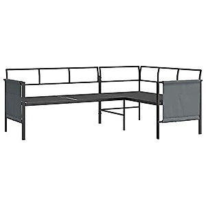 WFAUIBR Dining Set 2 Piece Patio ，Classic Sofa Set，Segmented Sofa Set，for Deck, Pool Side, Bedroom, Living Room, Coffee Shop，Porch Garden，66.1" x 45.7" x 25.6"