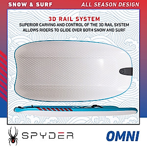 Spyder Omni Hybrid Sled and Body Board | Multipurpose Foam Sled and Boogie Board, Thermo-Molded Performance Board, Lightweight Snow