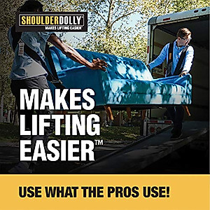 Shoulder Dolly Moving Straps - Lifting Strap for 2 Movers - Move, Lift, Carry, And Secure Furniture, Appliances, Heavy, Bulky Objects Safely, Efficiently, More Easily Like The Pros - Essential Moving Supplies - LD1000