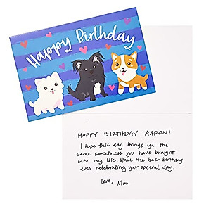 Pipilo Press 36 Pack Kids Birthday Cards Assortment with Pastel Colored Envelopes, 12 Designs, Dinosaur, Mermaid, Narwhal (4x6 In)