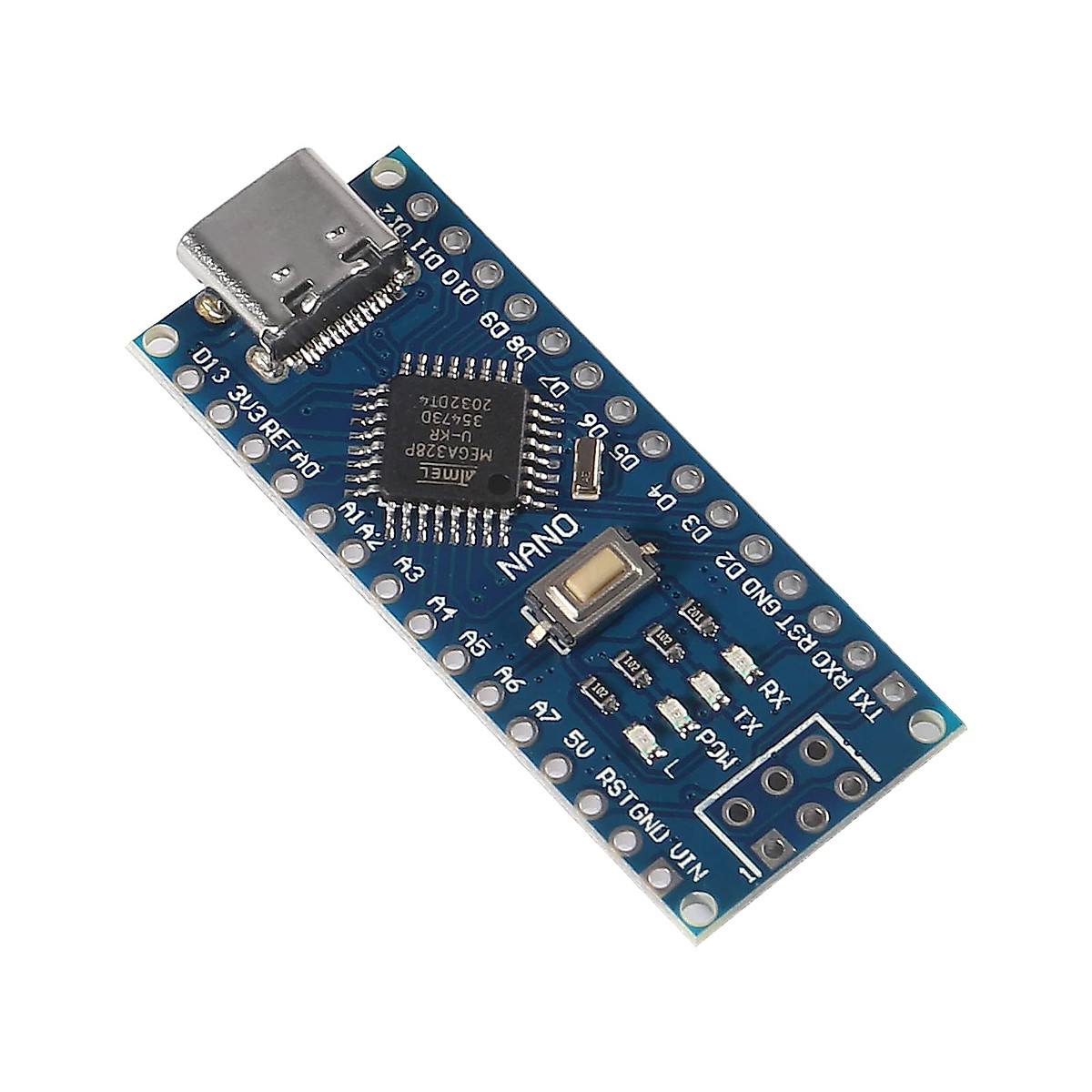 AITRIP 5pcs for Nano Board CH340/ATmega+328P Without USB Cable, Type-C Connection Compatible with Arduino Nano V3.0