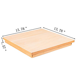 Kghios Montessori Wood Small Movable Alphabet with Box and Large Mat Preschool Spelling Learning Language Materials Toys (Red & Blue)