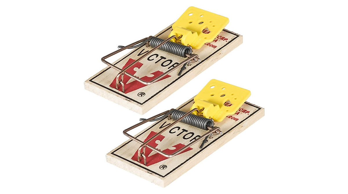 VICTOR Easy Set Mouse Trap 2-Pack: Pre-Baited, Quick Kill