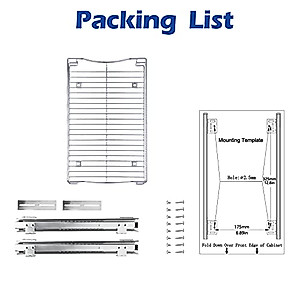 SIMCAS Pull Out Cabinet Organizer 11"W x 21"D, 1Tier Kitchen cabinet pull out shelves for organizers and storage, pull out drawers for kitchen cabinets, Pantry, Bathroom, under sink cabinet organizers