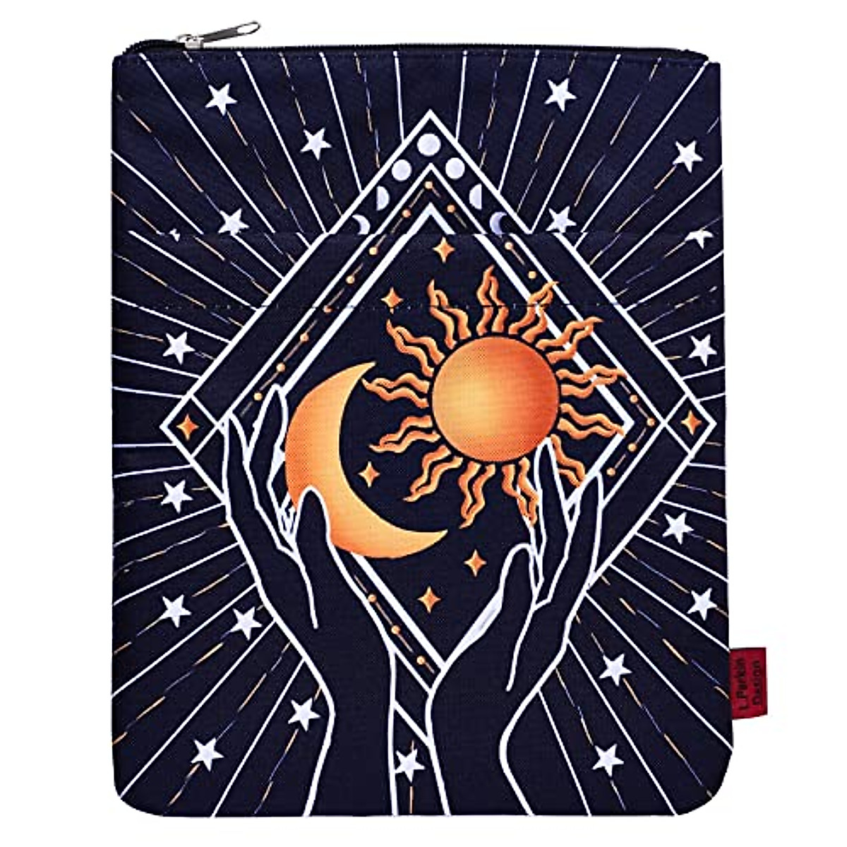 Astrology Book Sleeve with Zipper for Paperbacks, 11 X 8.5 Inch, Bookish Gift
