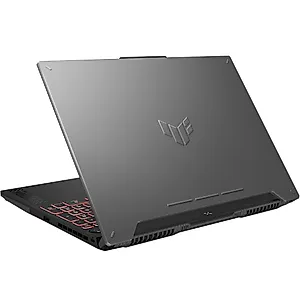 ASUS TUF Gaming A15 (2023) Gaming & Entertainment Laptop (AMD Ryzen 7 7735HS 8-Core, 64GB DDR5 4800MHz RAM, 2x2TB PCIe SSD RAID 1 (2TB), GeForce RTX 4050, 15.6" 144Hz Win 11 Pro) with USB-C Dock