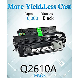 MM MUCH & MORE Compatible Toner Cartridge Replacement for Q2610A 10A 2610A for Laserjet 2300L 2300N 2300D 2300 2300DN 2300DTN Printers (1-Pack, Black)