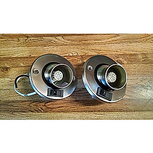 Gustafson Lighting 2pk 12V LED RV Camper Trailer Motorhome Directional Reading Light Brushed Nickel (2)