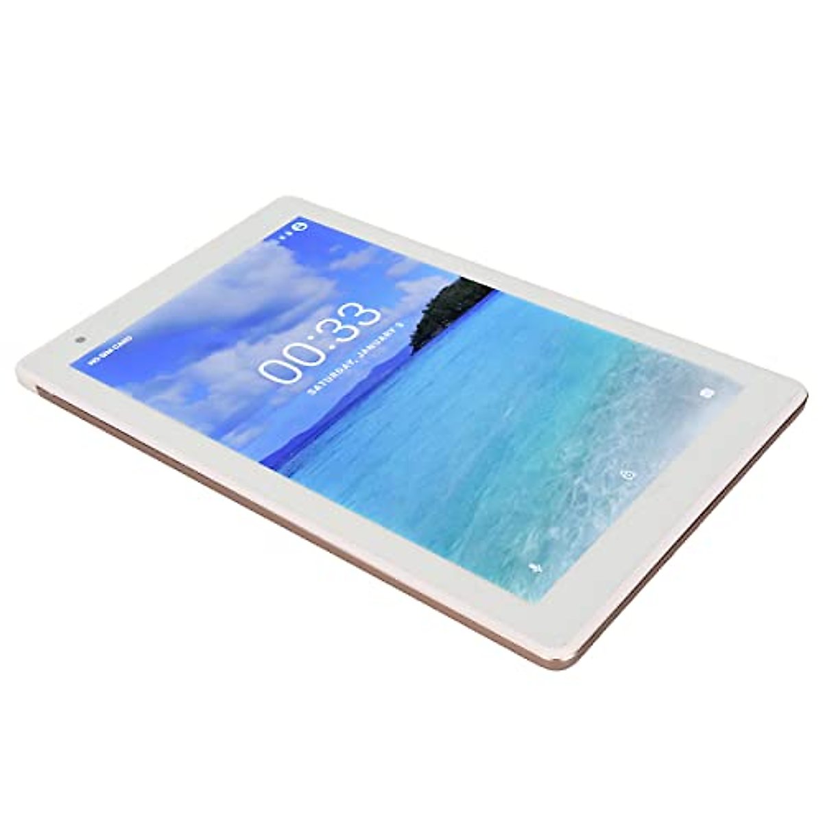 8.1 Inch Tablet, Android 10 Tablet, 5G WiFi Tablet, 4GB RAM 64GB ROM, Dual Camera, Dual Sim Dual Standby, Can be Used for Children to Learn to Read Catch up on Drama, Etc (US Plug)