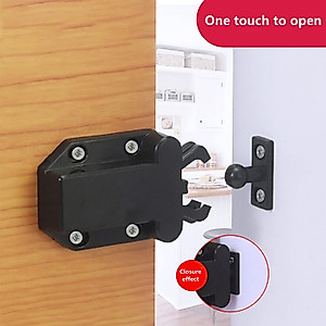 push the latch.door catch,Drawer Cabinet Catch Rebound Cabinet Latches Push Latch with Automatic Pop-Up Function Cabinet Lock Self-Locking Device for Cabinet Door Closure Push Catch Pop Out Cabinet Ha