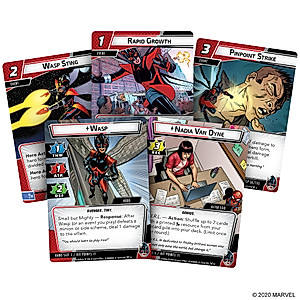 Marvel Champions The Card Game Wasp HERO PACK - Superhero Strategy Game, Cooperative Game for Kids and Adults, Ages 14+, 1-4 Players, 45-90 Minute Playtime, Made by Fantasy Flight Games