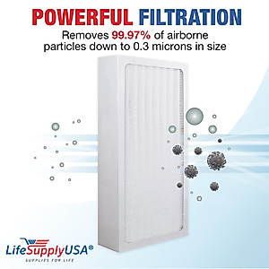 LifeSupplyUSA Particle HEPA Replacement Compatible with TiO2 Filter fits Aerus Electrolux Guardian Air Purifiers