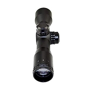 DB TAC INC 4X32 Compact Scope with Mil-Dot Reticle and 1" Picatinny Scope Rings