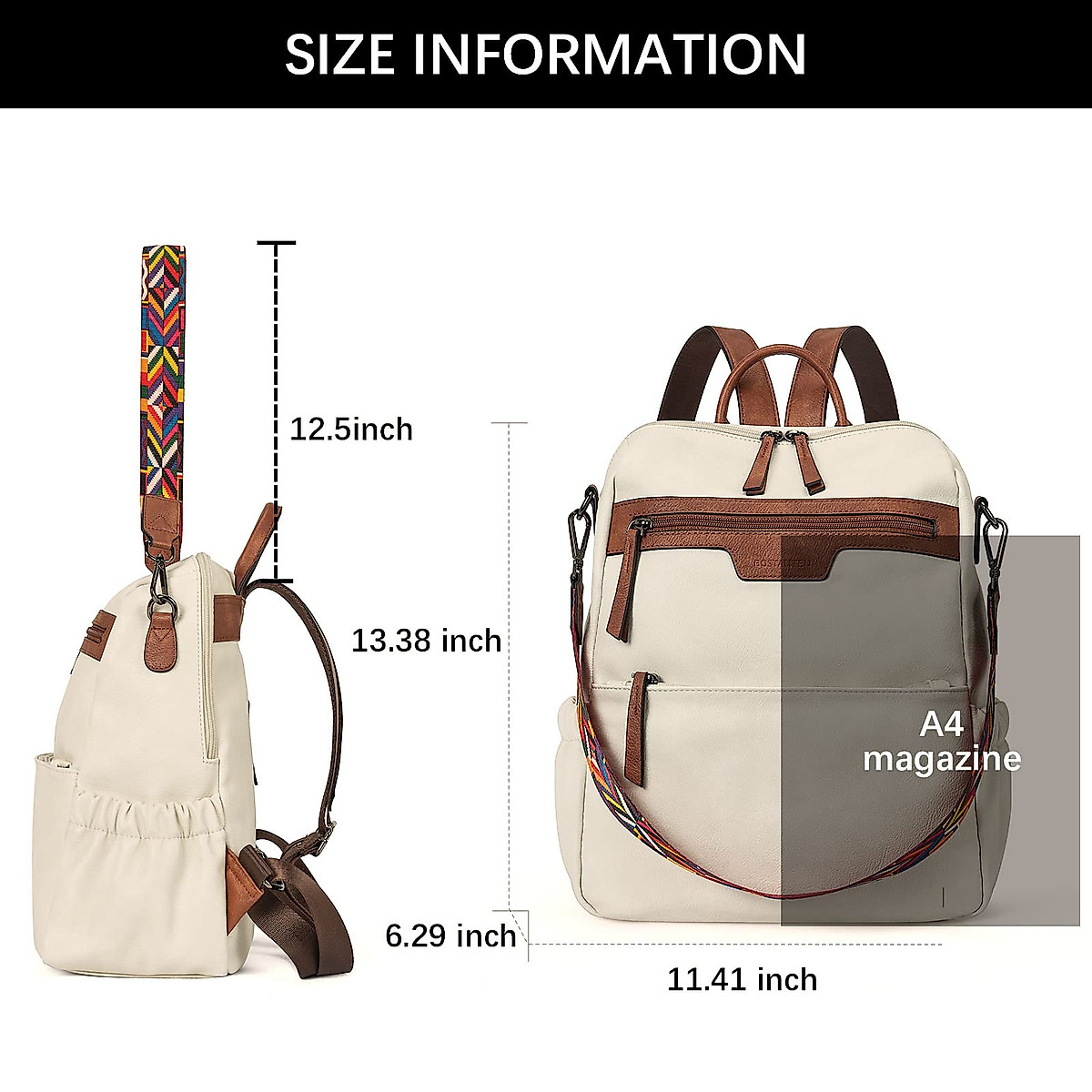 BOSTANTEN Small Wallet For Women ＆ Backpack for women