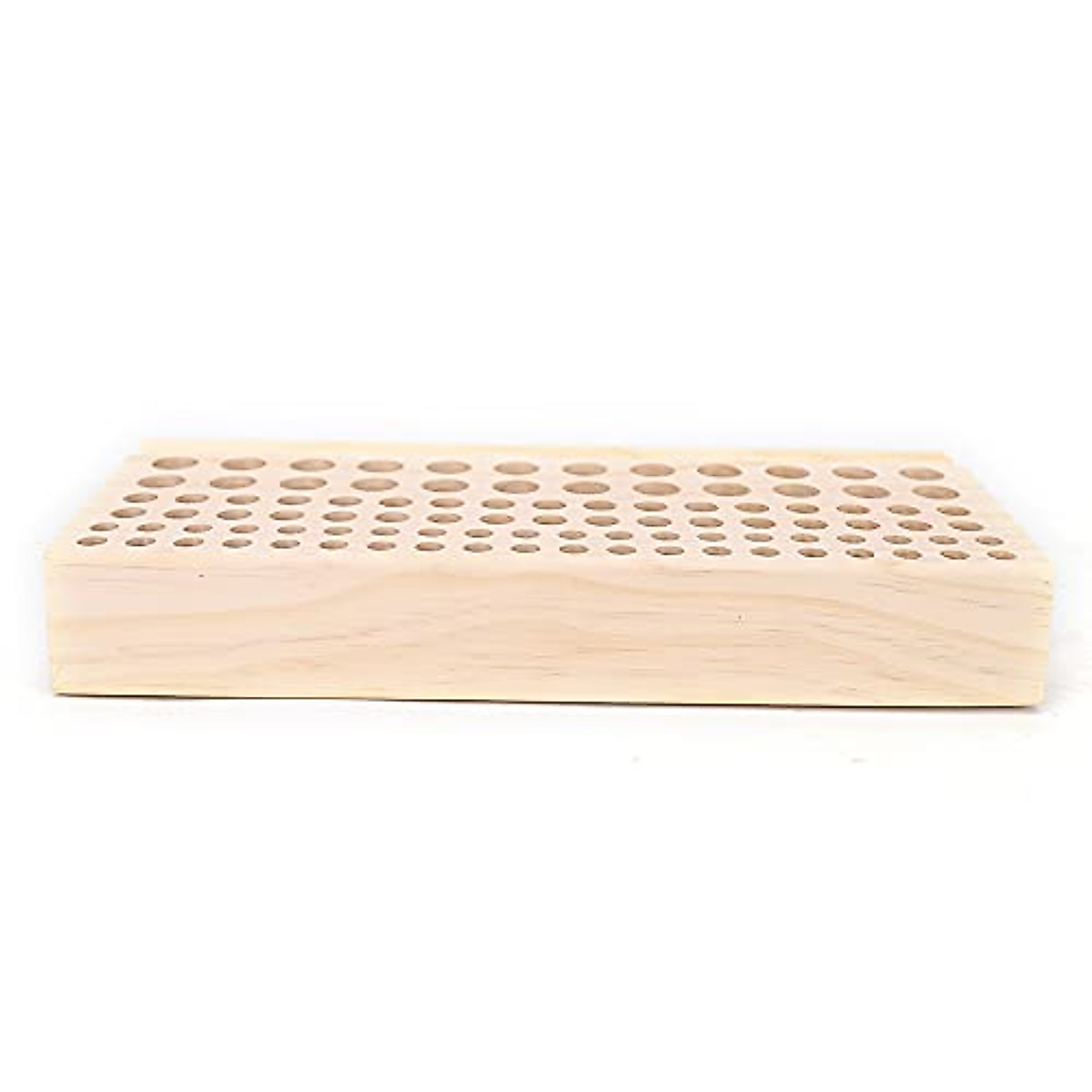 98 Holes Wooden Professional Leathercraft Tool Holder Rack Stand Leathercraft Stand Holder Organizer Leather Tools Storage Holder for Leather Working Tools Organizer Storage Wooden Leather Holder Tool