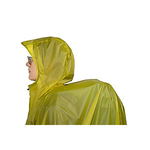 Sea to Summit Ultra-Sil Nano Poncho Raincoat and Pack Cover, Lime