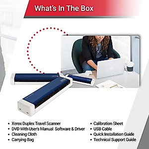 Xerox XTS-D Duplex Travel Scanner for PC and Mac, USB Powered Travel Scanner