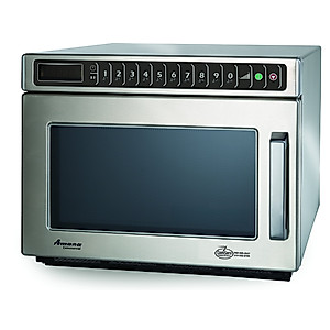 Amana Commercial HDC212 Amana Heavy Duty Compact Commercial Microwave Oven, 2100W, Stainless Steel