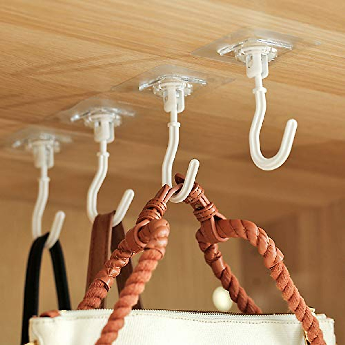 Stick Hook Kitchen Seamless Stick Hook Bathroom Multifunctional Hook Super Load-Bearing Hook (Two)