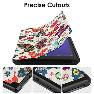 KuRoKo Slim Light Cover Trifold Stand Hard Shell Case for Alcatel Joy Tab 2 8.0" (9032Z) / Verizon TCL Tab 8 (9038s)-NOT for TCL TAB 8 LE