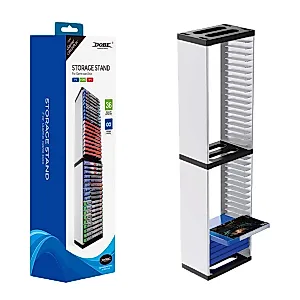 YICHUMY Game Disc Storage Tower for PS5,Game Disk Holder Rack Compatible with Xbox Series X/PS4