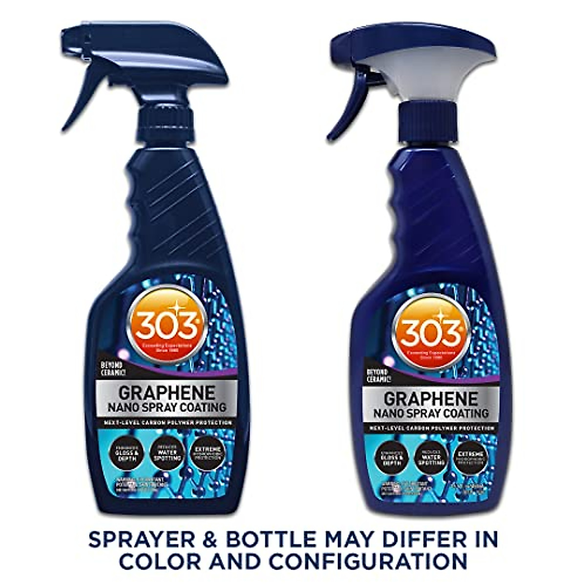 303 Graphene Nano Spray Coating - Next Level Carbon Polymer Protection, Enhances Gloss and Depth, Extreme Hydrophobic Protection, Beyond Ceramic, 15.5oz (30236CSR) Packaging May Vary, Blue