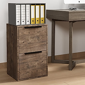 GREATMEET 2 Drawer Wooden File Cabinet,