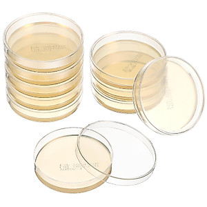 Generic Agar Plates:Prepoured Nutrient Agar Petri Dishes Science Projects Supplies Growth Medium for Mushrooms & Science Fair Projects,10 pcs