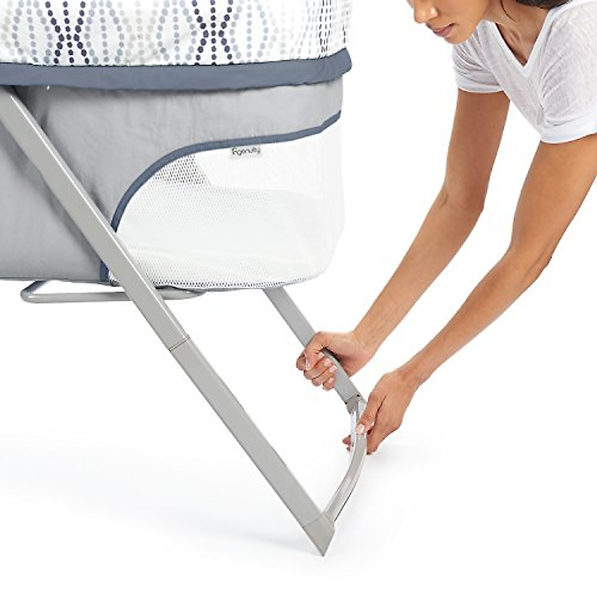 Ingenuity Foldaway Rocking Bassinet - Fletcher - Portable Folding Rocking Bassinet