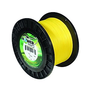 POWER PRO Spectra Fiber Braided Fishing Line, Hi-Vis Yellow, 500YD/20LB