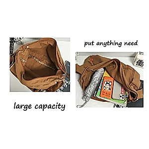 Hobo Bag for Women Canvas Tote Bag Messenger Bag Large Shoulder Bag Cute Crossbody Bag Satchels Bag Handbag College Bag 2023