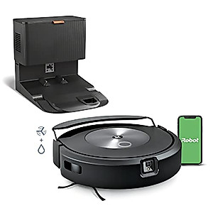 iRobot Roomba Combo j7+ Self-Emptying Robot Vacuum & Mop - Automatically Vacuums and Mops, Fully Retractable Mop pad, Identifies & Avoids Obstacles, Smart Mapping, Works with Alexa, Ideal for Pets