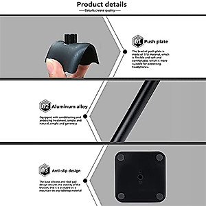 ANIIC Headset Stand Headphone Stand Table Headset Holder Classic Earphone Stand with Aluminum Support Bar Headrest Professional Holder Headphone Stand (Color : 1)