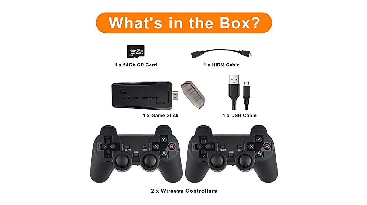 4K Wireless Retro Game Console - Over 10,000 Games