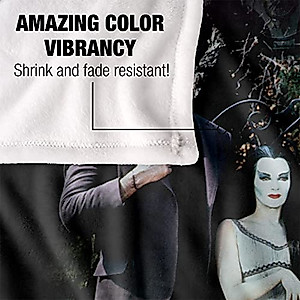 Trevco The Munsters Family Silky Touch Super Soft Throw Blanket 36" x 58"