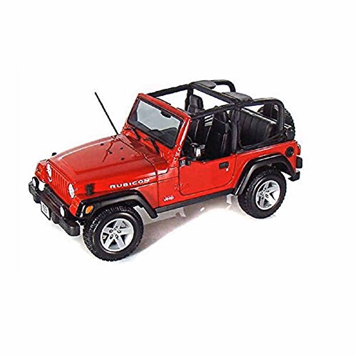 Maisto 2004 Jeep Wrangler Rubicon 1:18 Diecast Model Car, Red