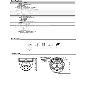 Real HD ECT-T12F2 1080P 2MP 2.8mm Wide Angle TVI IR Turret Dome Camera Outdoor Compatible with Hik Vision DVR