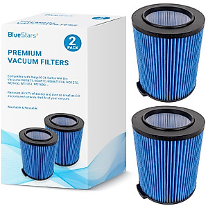 BlueStars Premium Quality VF5000 Wet/Dry Cartridge HEPA Filter 5 to 20 Gallon Replacement - Exact fit for Ridgid Shop Vacs 5-20 Gallon WD0671, WD0970, WD06700, WD0671EX0, WD1270 Vacuums - Pack of 2