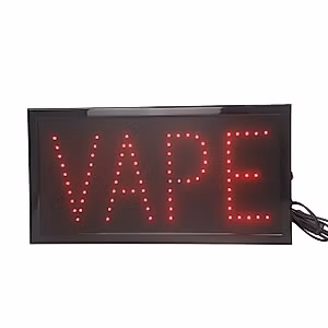 FixtureDisplays® Vape LED Sign Store Window Hanging for Sale Business Advertising 15144-NF