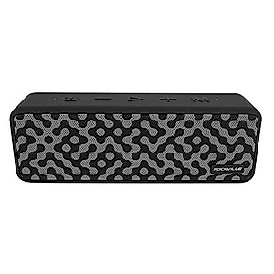 Rockville Faze 50w Portable Bluetooth Speaker TWS Wireless Link Waterproof, Black (Faze Black)