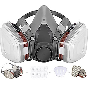 Reusable Half Face Cover - 6200 Half Respirаtor Face Cover，for Paint, Dust and Formaldehyde, Sanding, Polishing,Spraying ,Against Dust,Chemicals