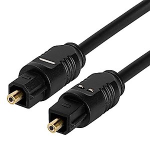 StarTech.com 10 ft. (3 m) Digital Optical Audio Cable - Toslink Digital Optical SPDIF - Ultra-Thin - Male/Male (THINTOS10), Black
