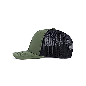 Custom Farm Hat Embroidered 112 Trucker Hat Western Farm Animal Rooster G Black for Men & Women Baseball Hat Polyester Snap