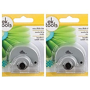 2 Pack Bundle EK Tools Cutterpede Straight Rotary Replacement Blade Shuttle