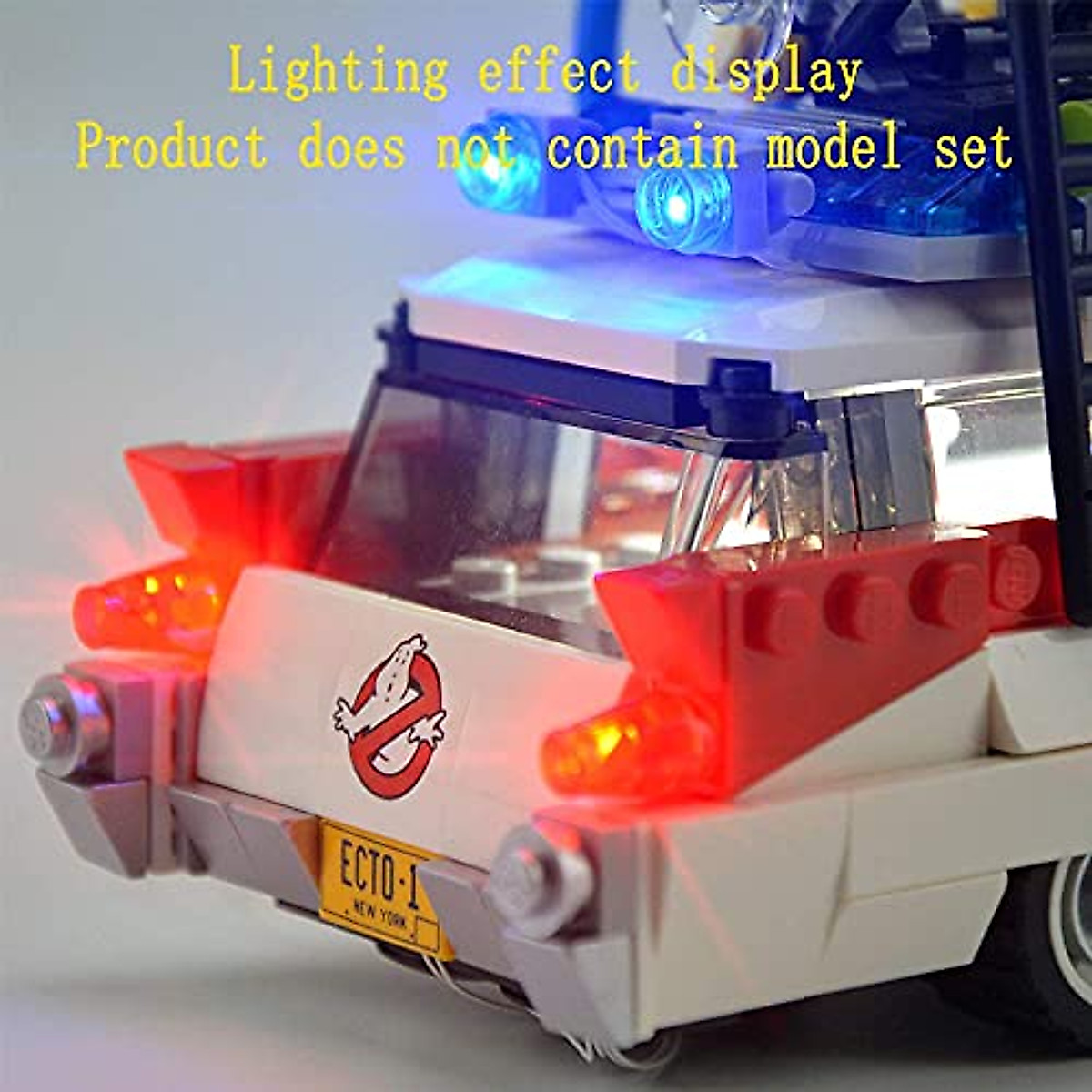 GEAMENT LED Light Kit Compatible with Lego 21108 Ghostbusters ecto 1 (Ver.2014) - Lighting Set for Building Model (Model Set Not Included)