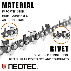 NEO-TEC 36 Inch Chainsaw Chain Blades Full Chisel 3/8 Pitch 0.063" Gauge 114 Drive Link Fit For Stihl Cadena 038 044 046 056 MS440 MS460 MS441 MS461 MS381 MS382 MS660 MS660 G660 Husqvarna 395XP
