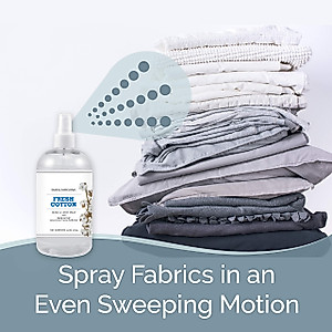 SMELLS BEGONE Air Freshener Home and Linen Spray - Odor Eliminator - Made with Essential Oils - Fresh Cotton Scent - 2 Pack - 16 Ounce